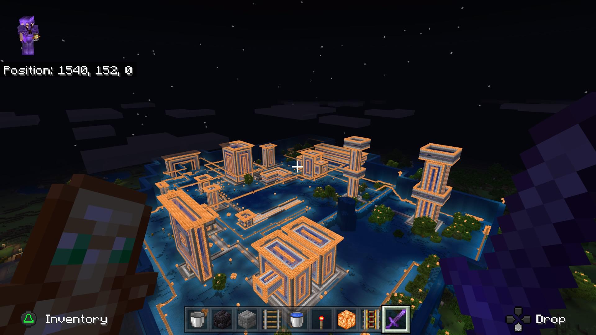 Made a Shroomlight City and then flooded it | Scrolller