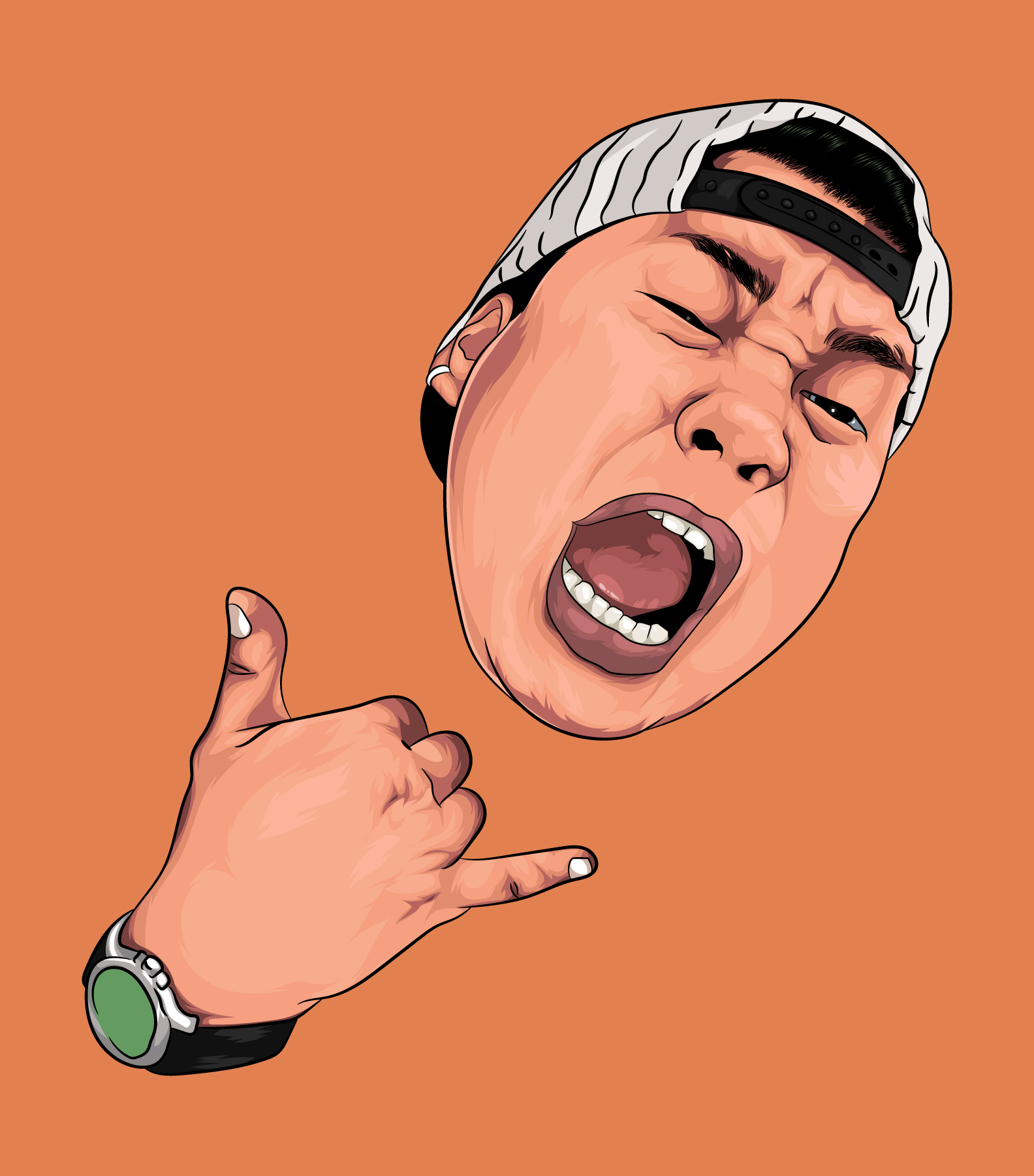 Made a vector portrait illustration | Scrolller