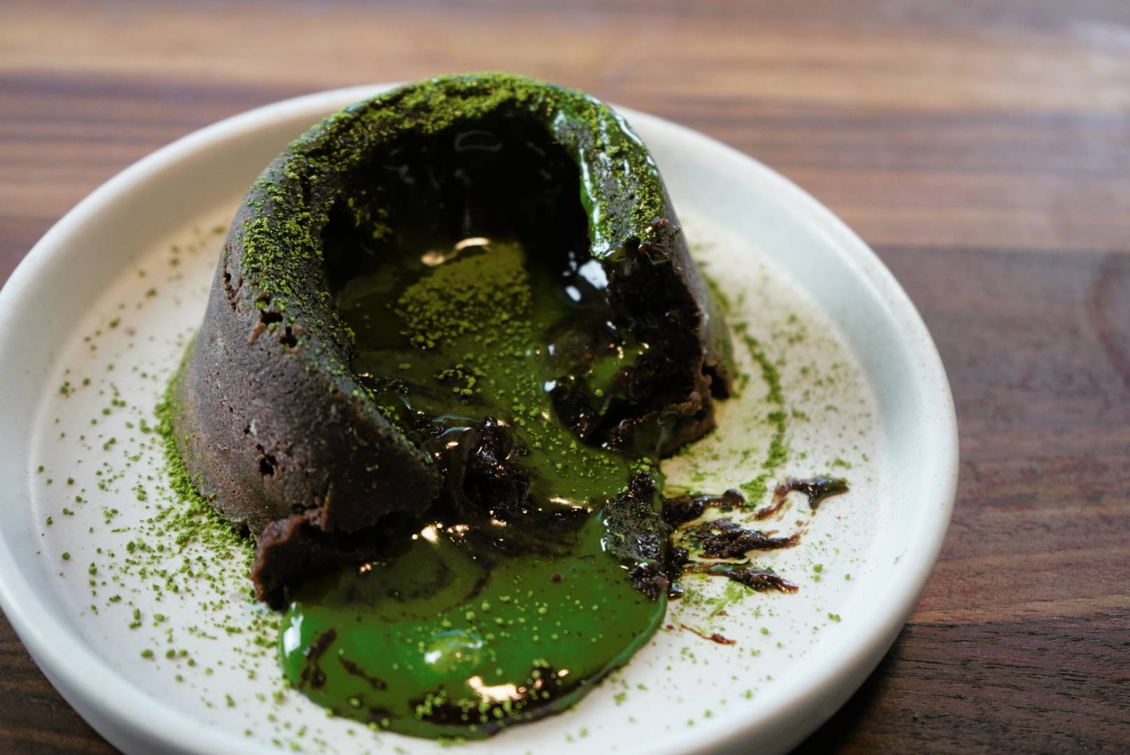 Made matcha molten lava cake ! | Scrolller