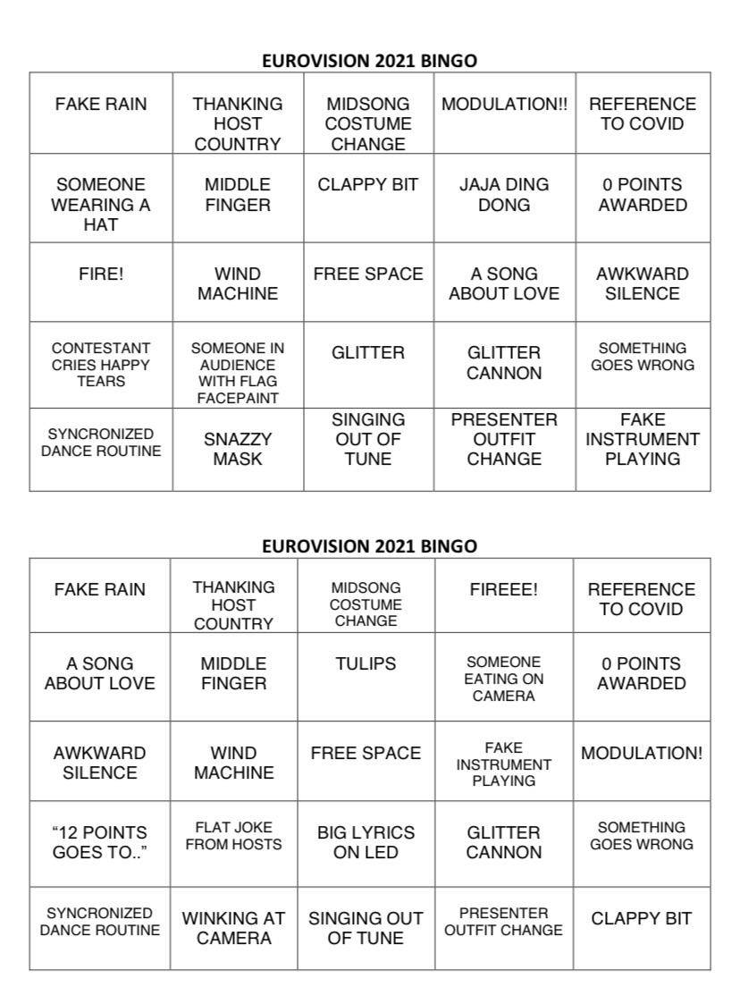 Made Quick Bingo Cards for Tonight! | Scrolller