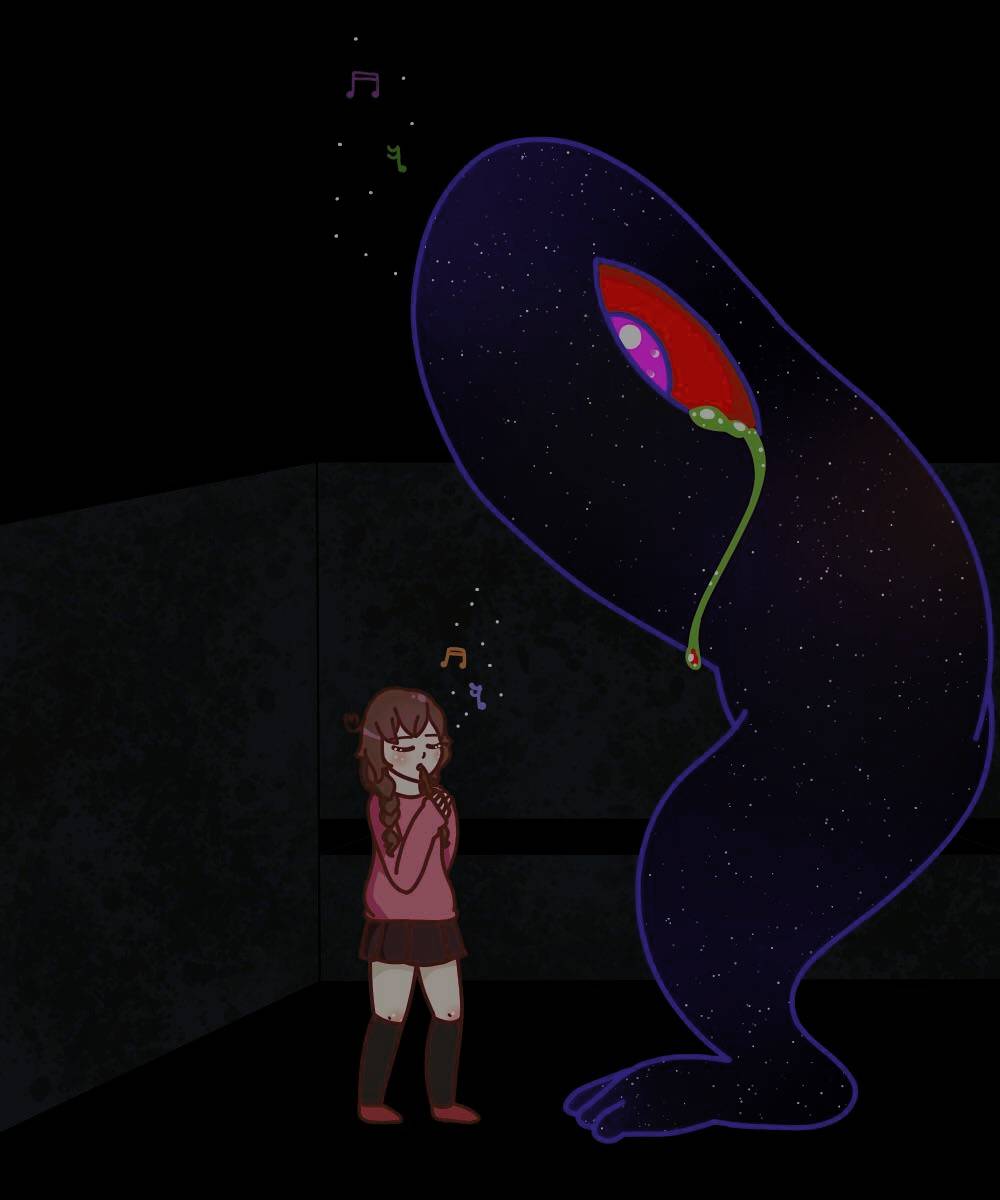 made some art of mars-san and madotsuki | Scrolller