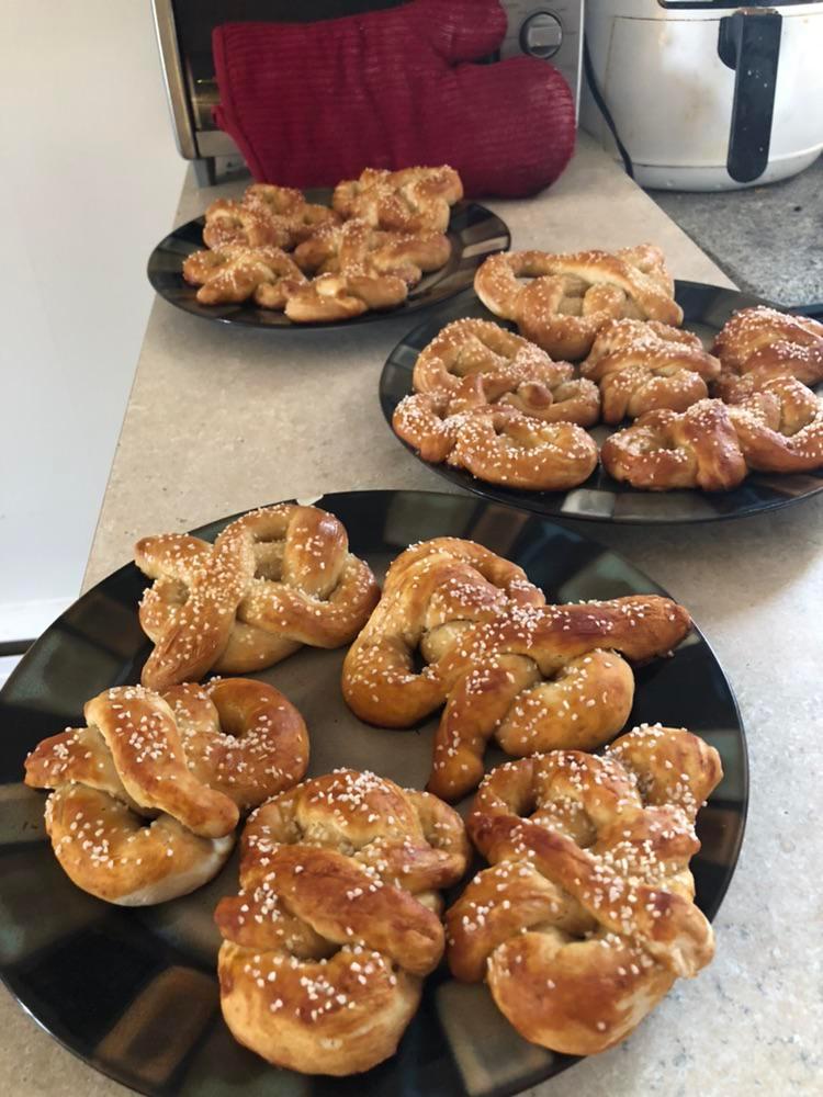 Made some soft pretzels today. Theyre ugly but they taste pretty good. | Scrolller