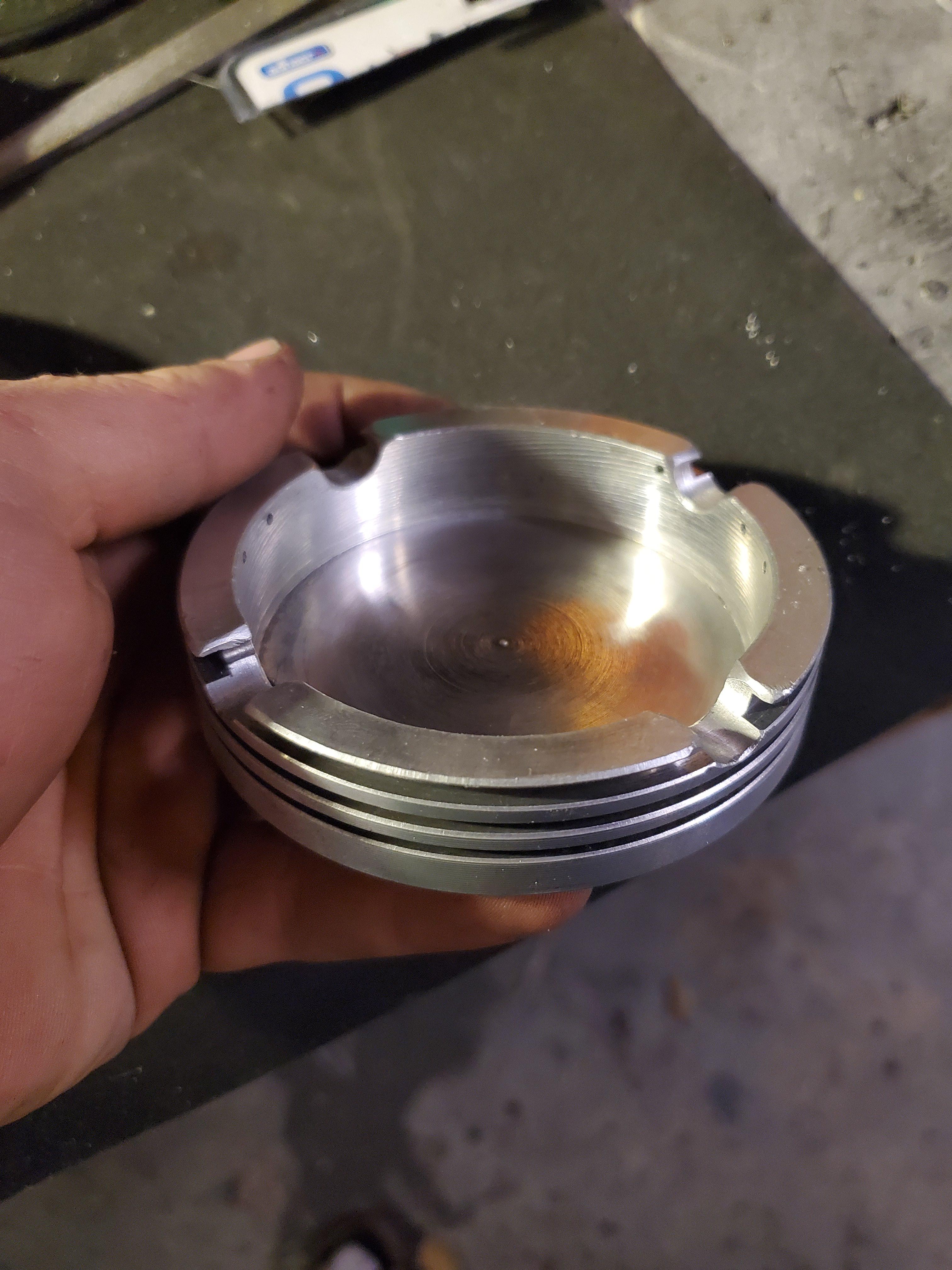 Made this ash tray out of a motorcycle piston. | Scrolller