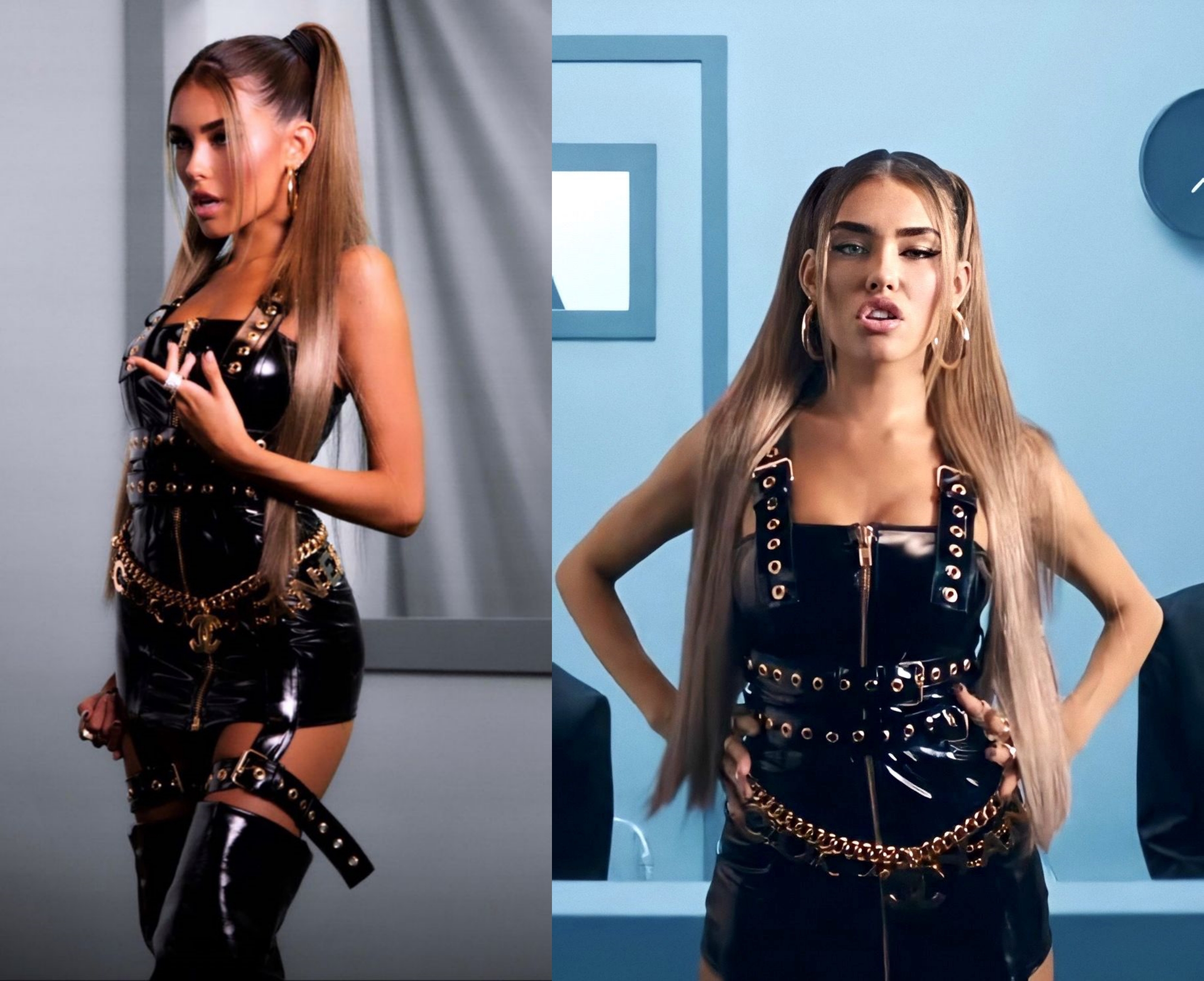 Madison Beer in black latex | Scrolller