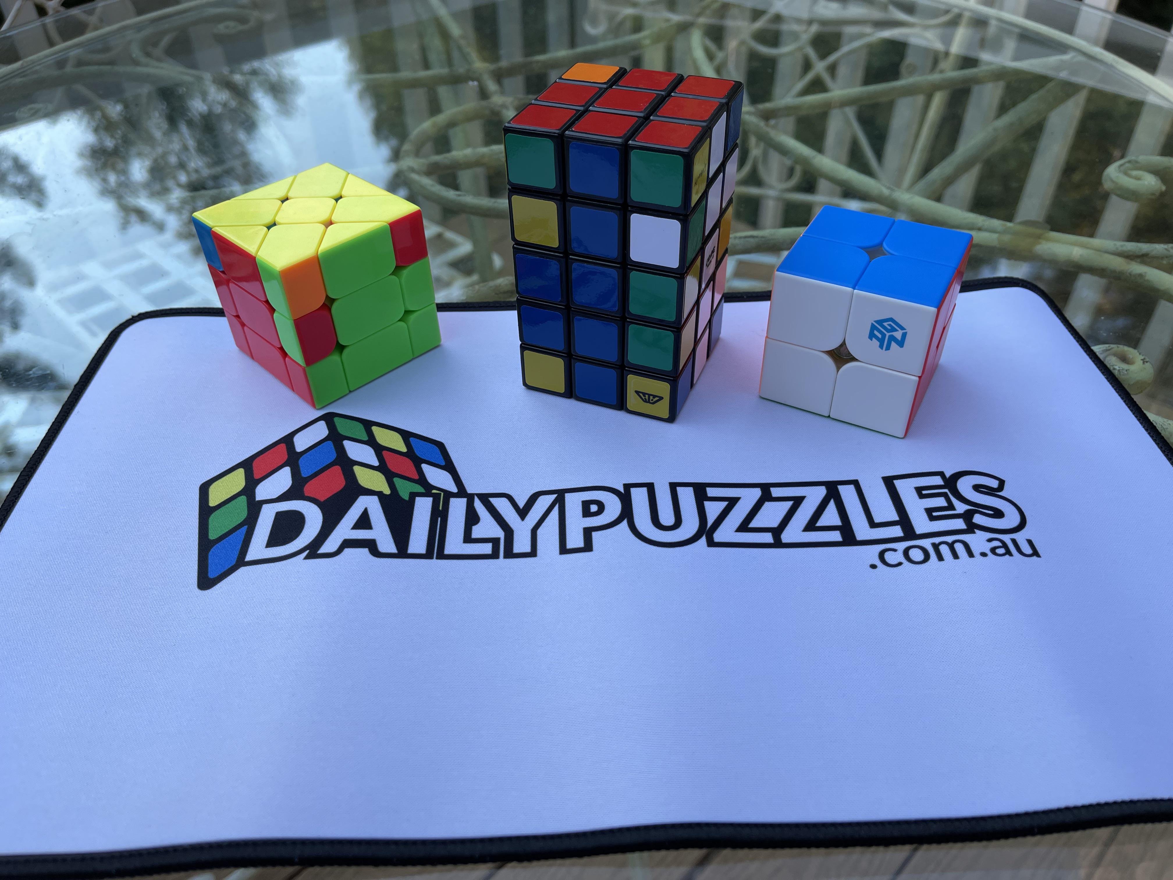 Mail day! YJ Fisher cube, Calvin’s 3x3x5, and GAN 251 M Pro. Excited to learn these new cubes ...