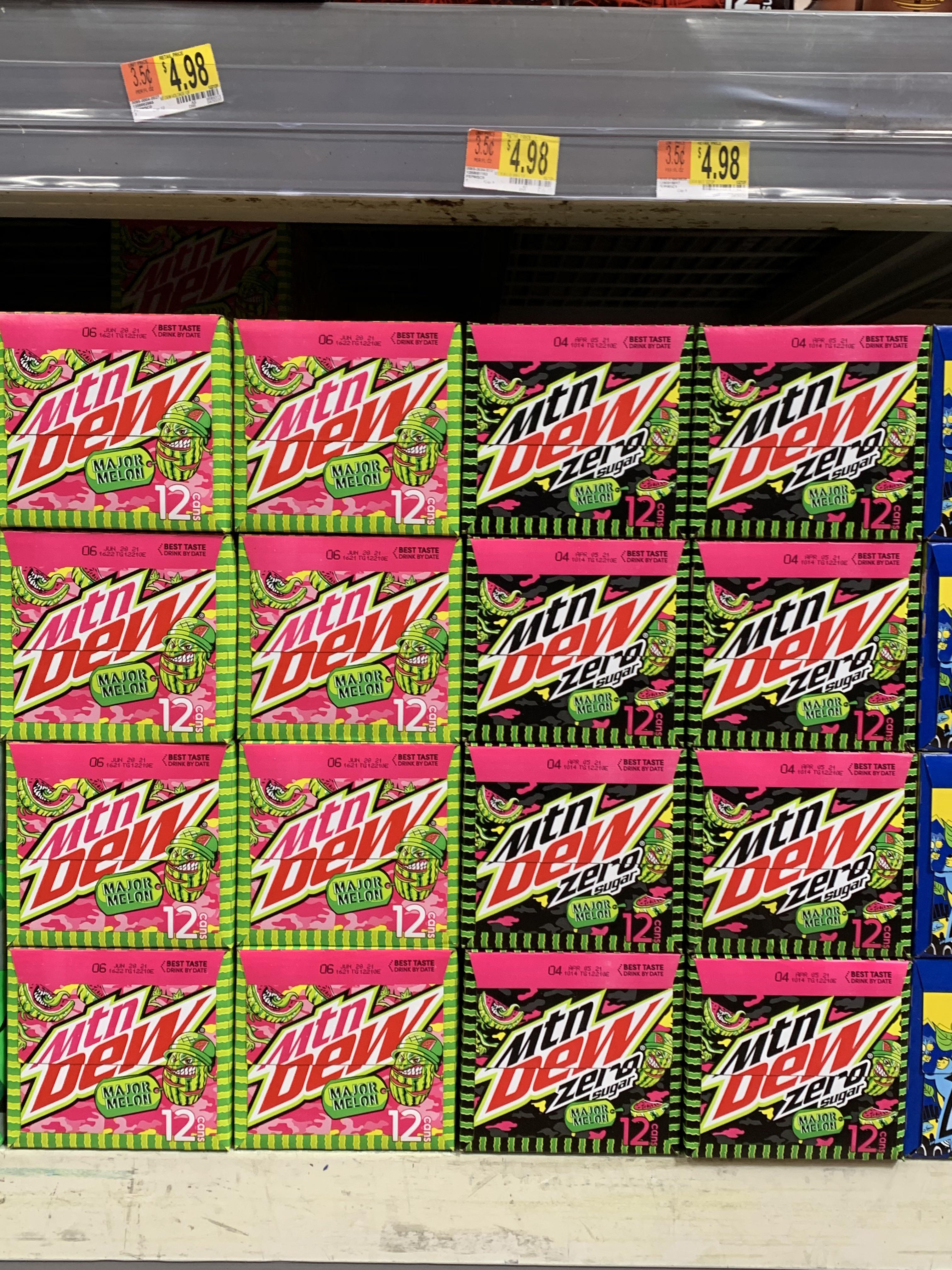 Major Melon and it’s zero sugar variant spotted in Canton, OH. | Scrolller