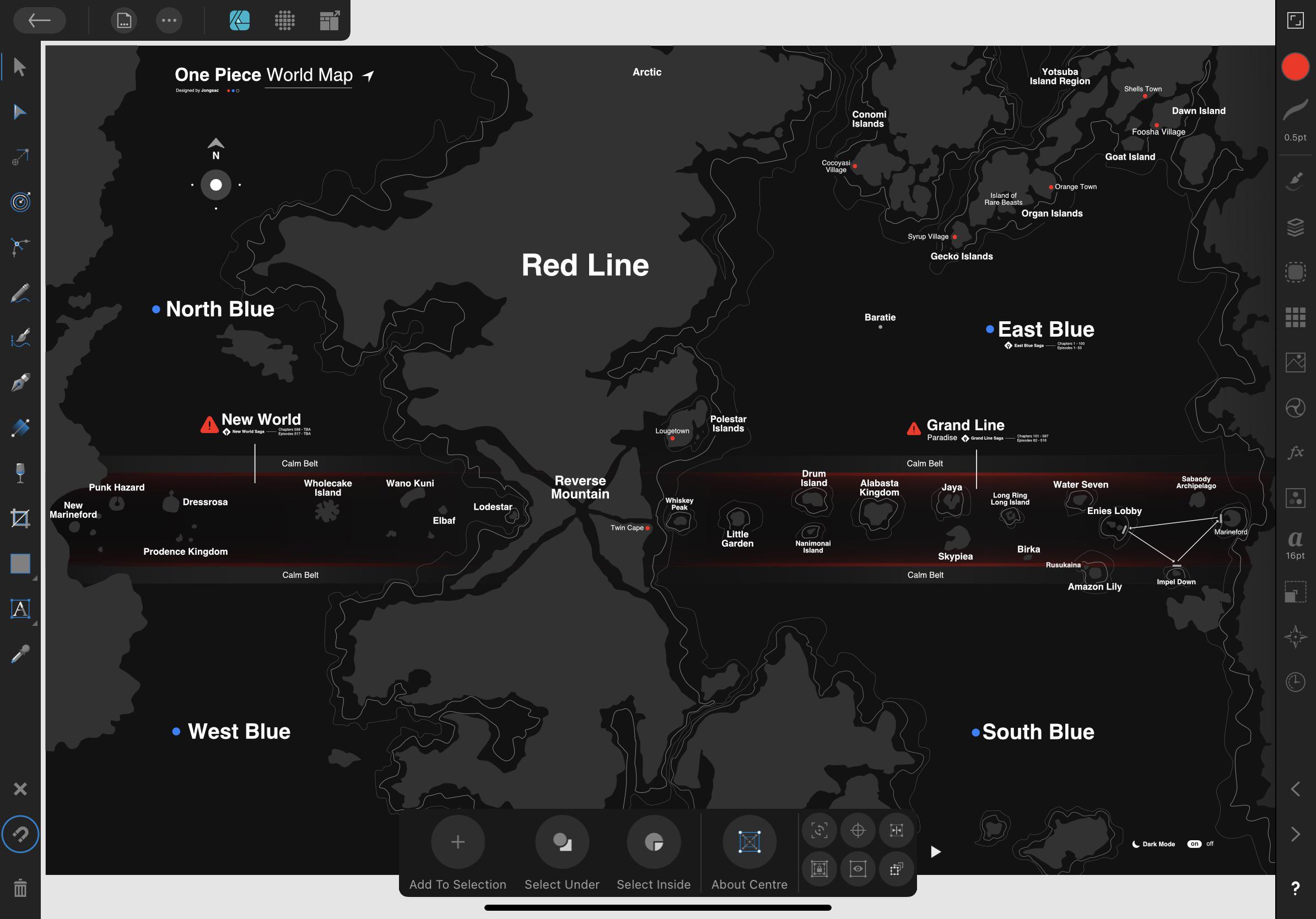 Making modern One Piece world map | Scrolller