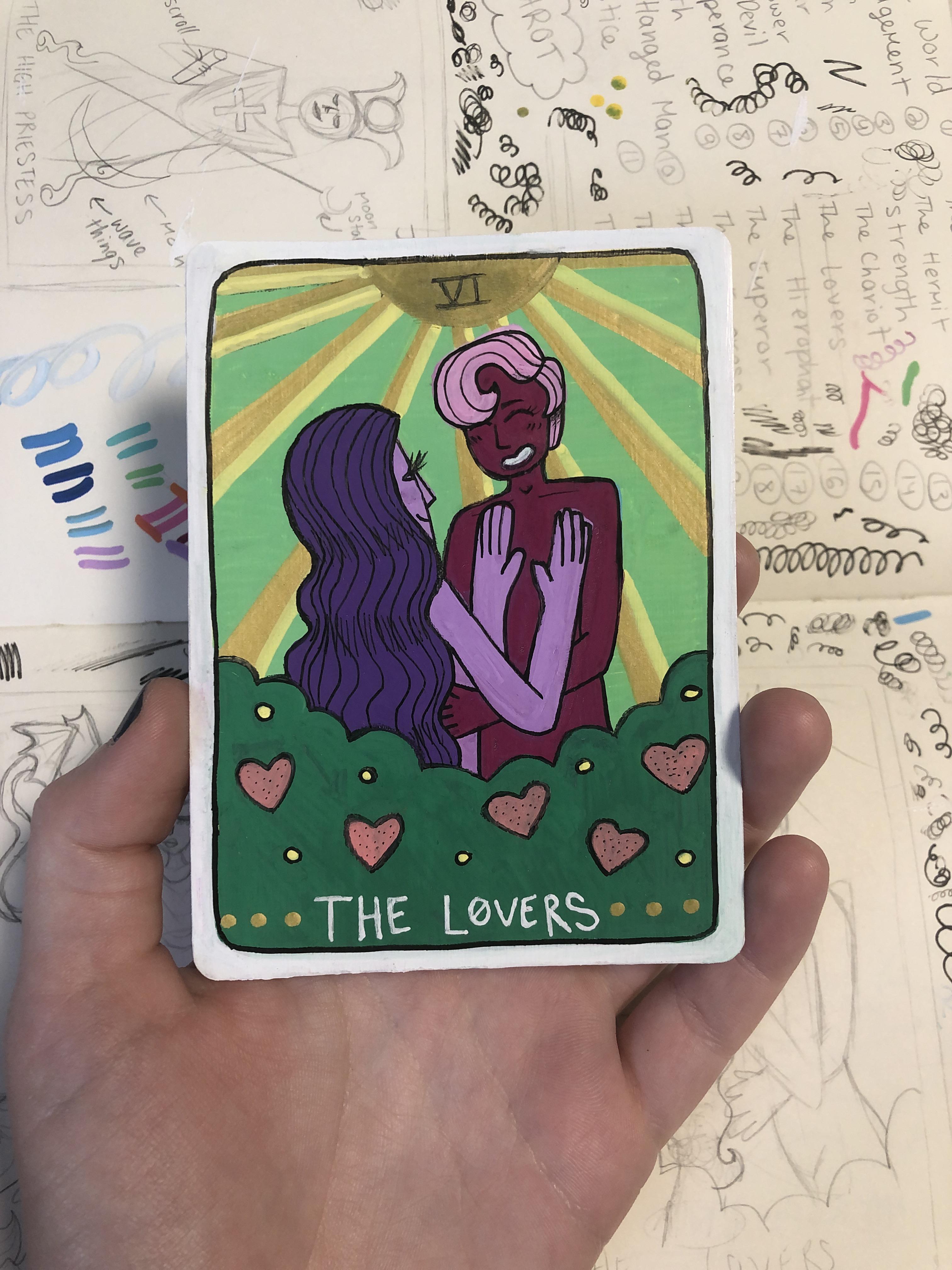 making my own tarot deck pt. 2 :) | Scrolller