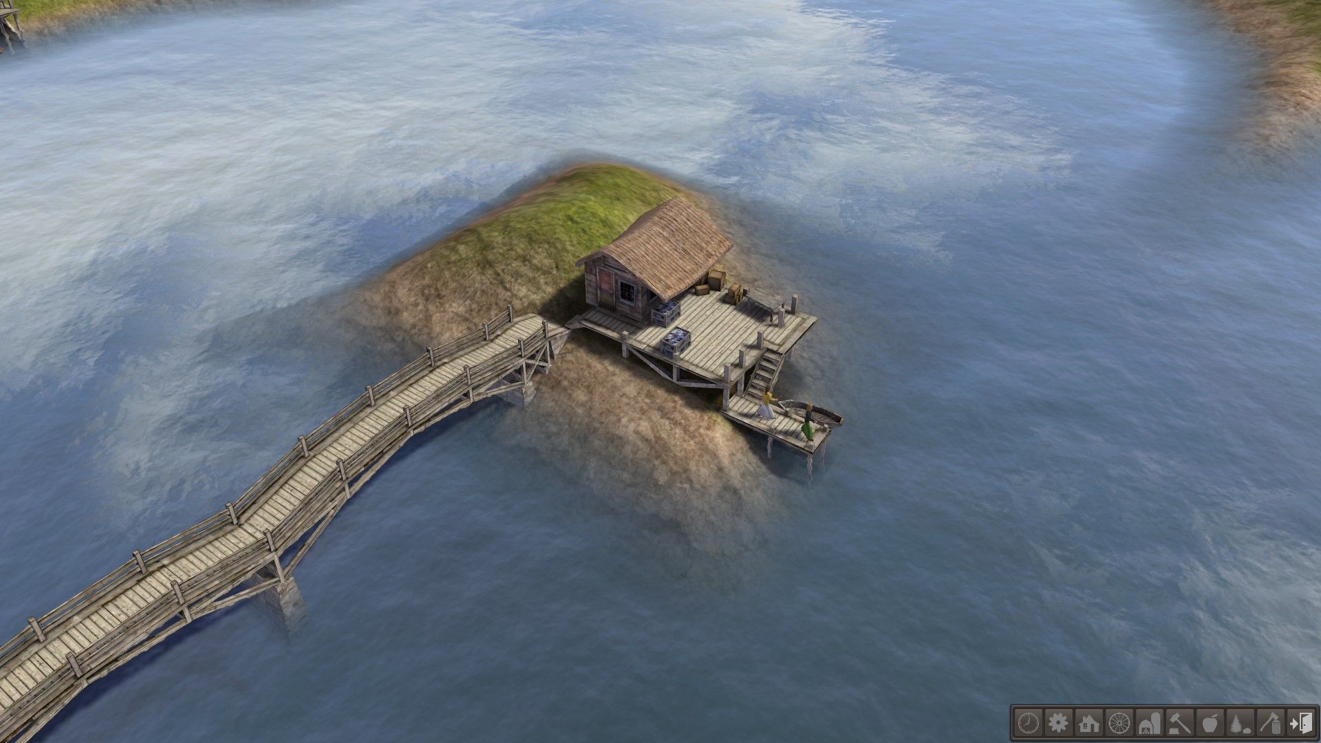 Managed to fit a dock on this tiny island. | Scrolller
