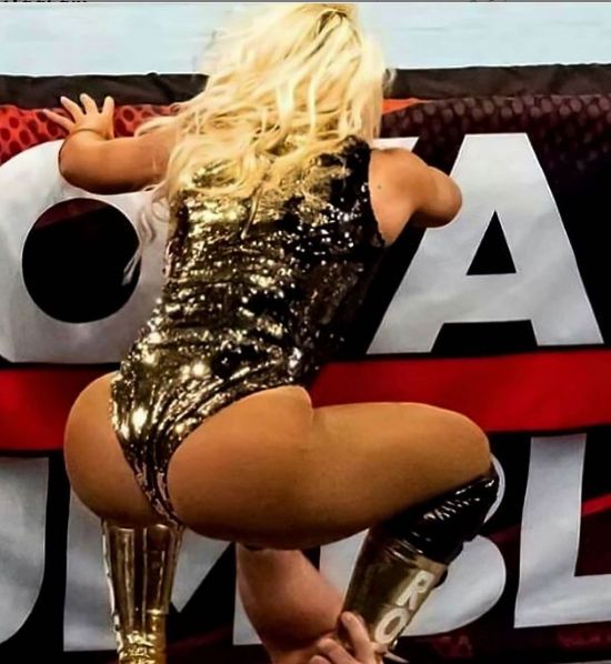 Mandy Rose in her famous Royal Rumble gear.. | Scrolller