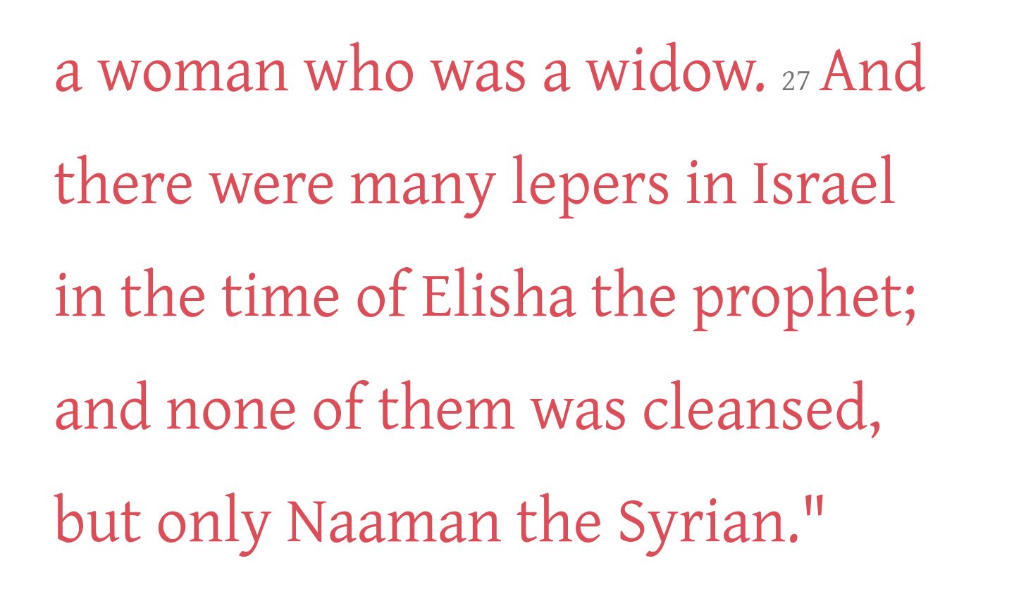 Many lepers were healed right? Naaman only the Syrian. | Scrolller