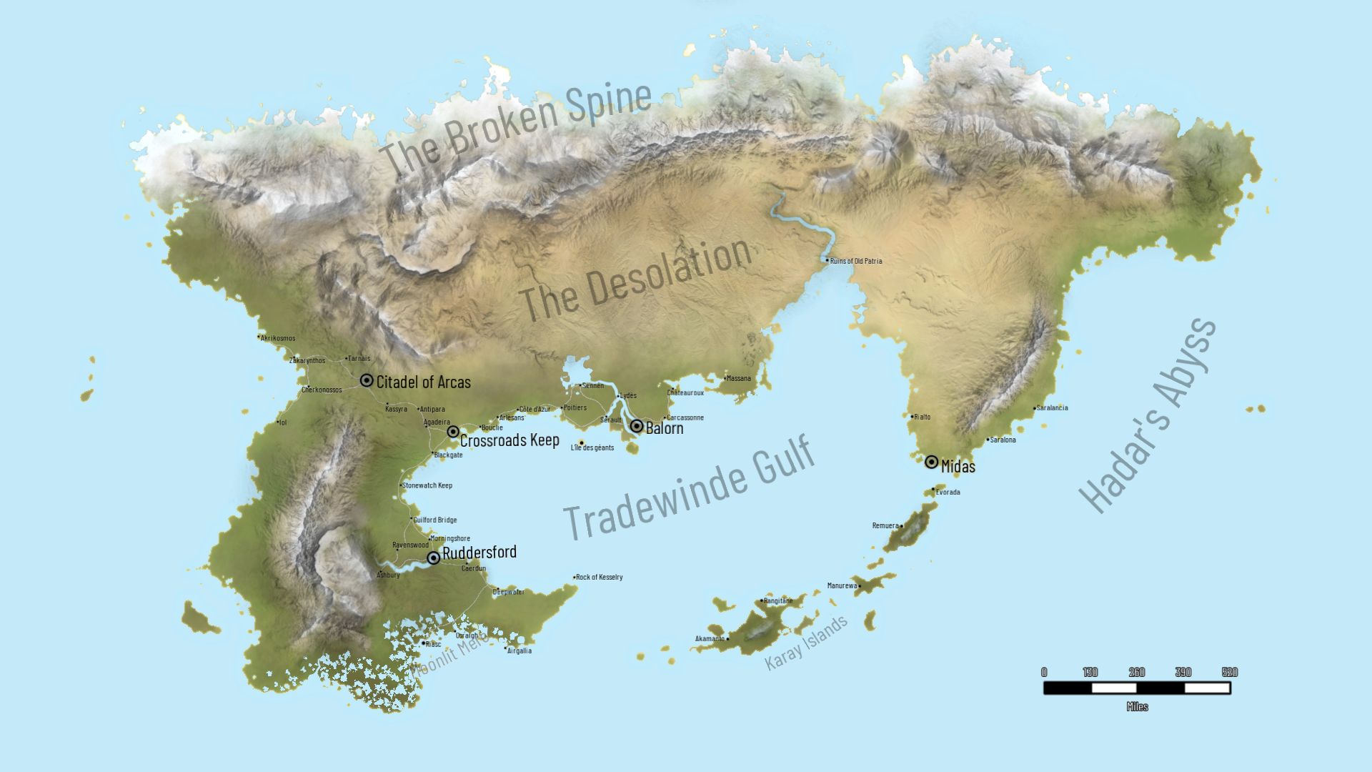 Map of All-Land 3rd Draft | Scrolller