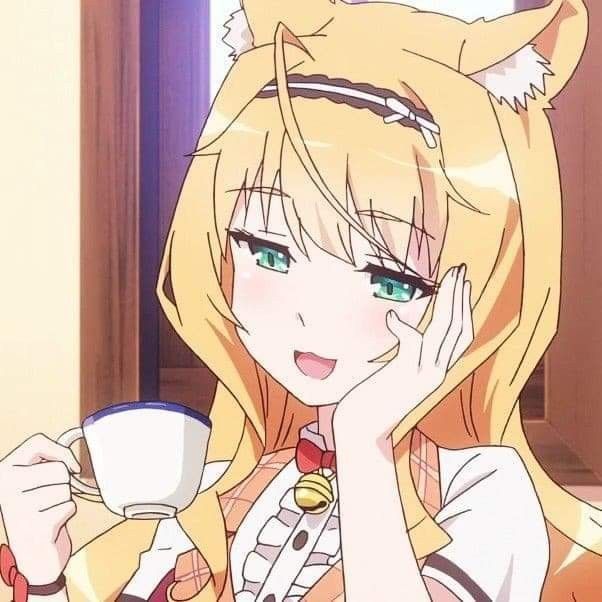 Maple enjoying her tea 🍵🧡 | Scrolller