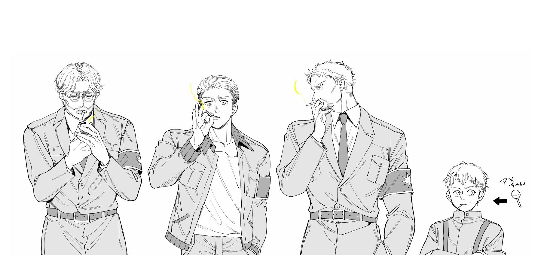 Marleyan warriors smoking || by @takami_don | Scrolller