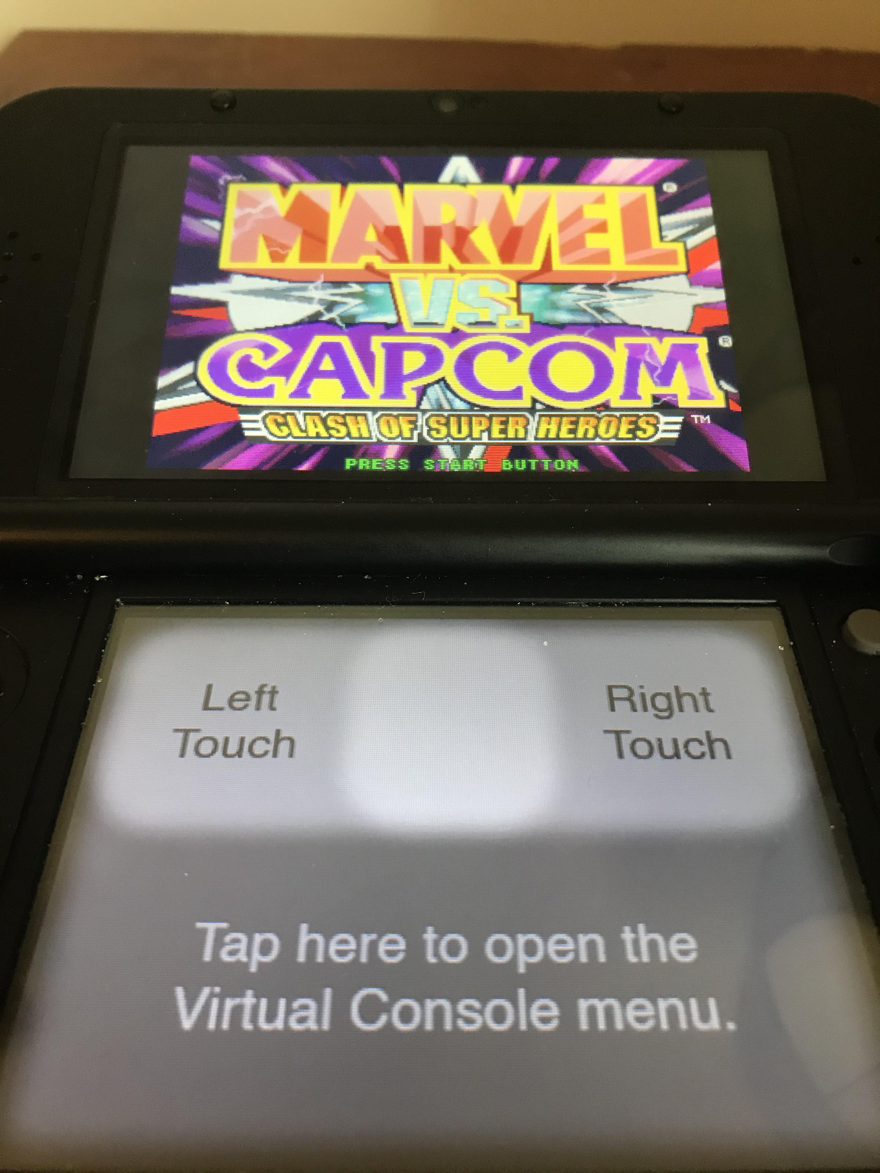 Marvel vs capcom 1 on the Nintendo 3ds | Scrolller