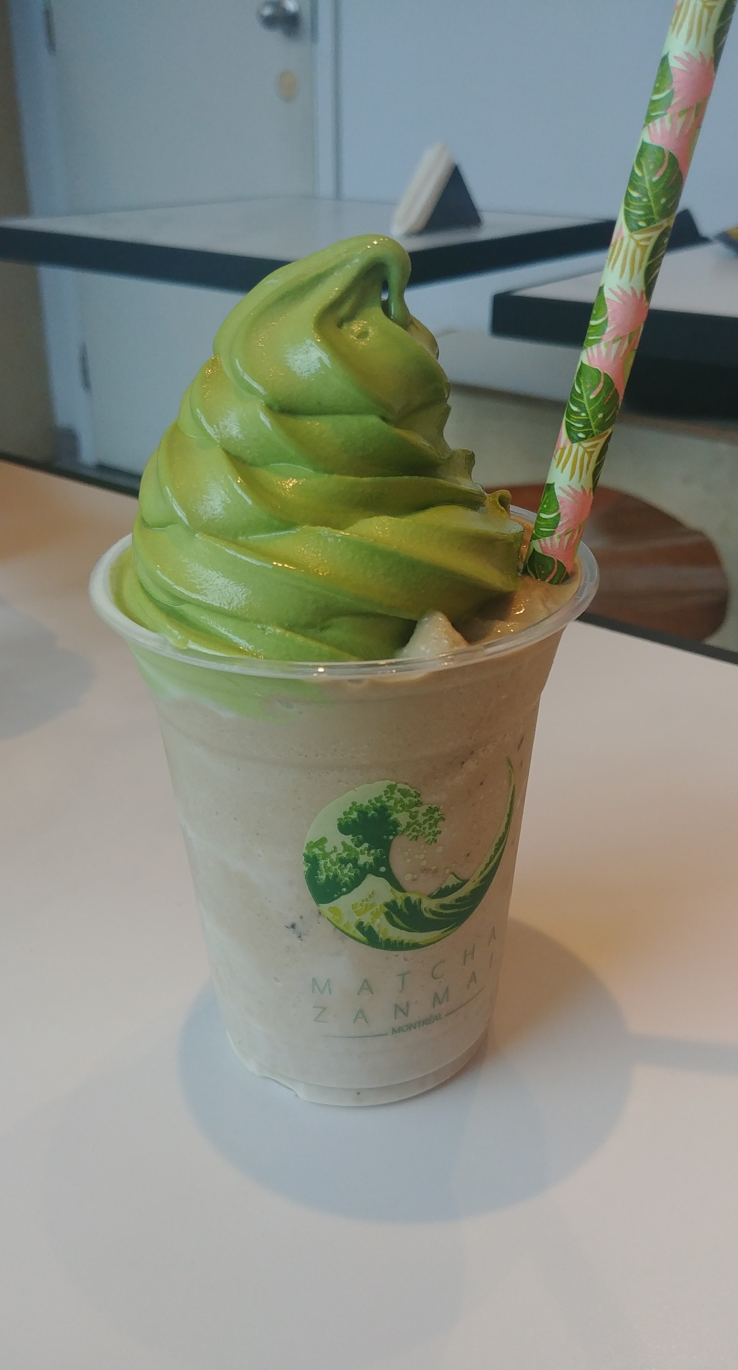 Matcha soft serve on hojicha frappé, absolute heaven! | Scrolller