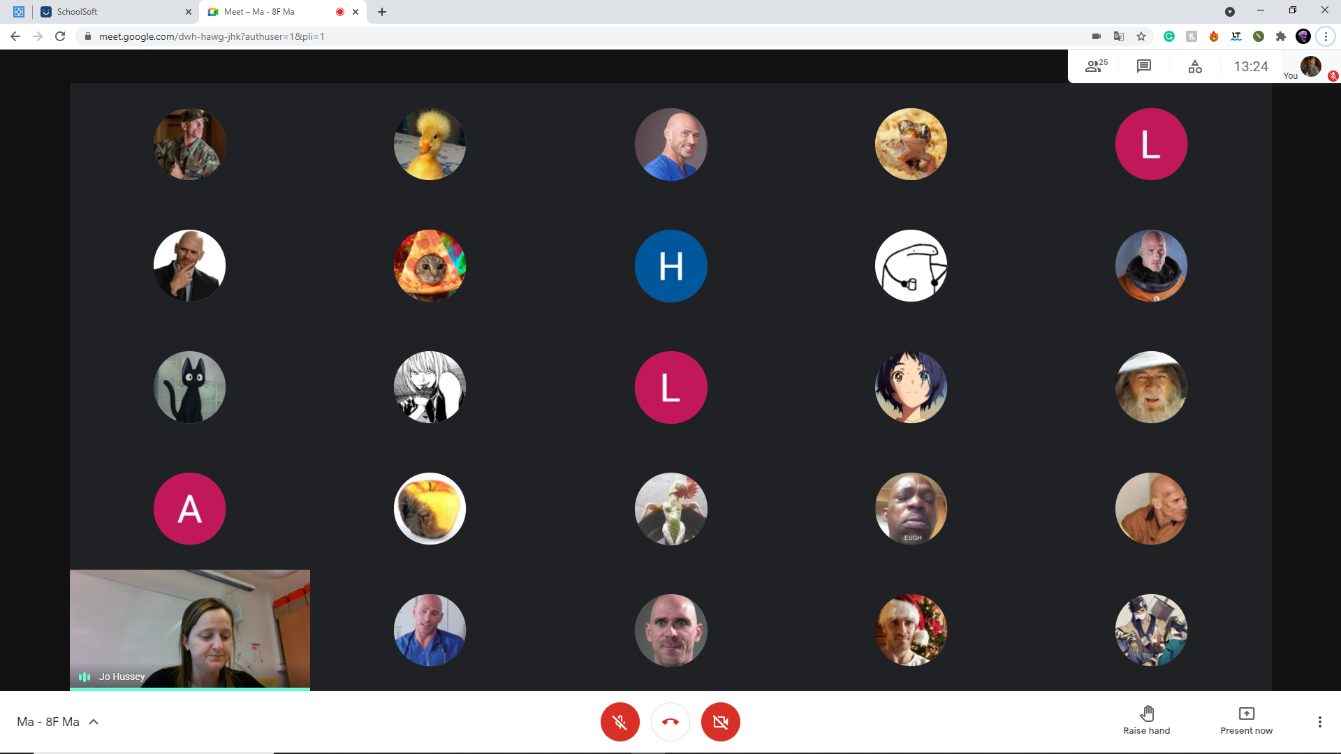 Math class as Master Johnny | Scrolller