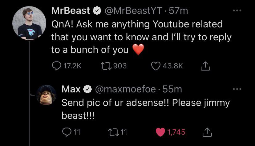 Max asking the hard hitting questions | Scrolller