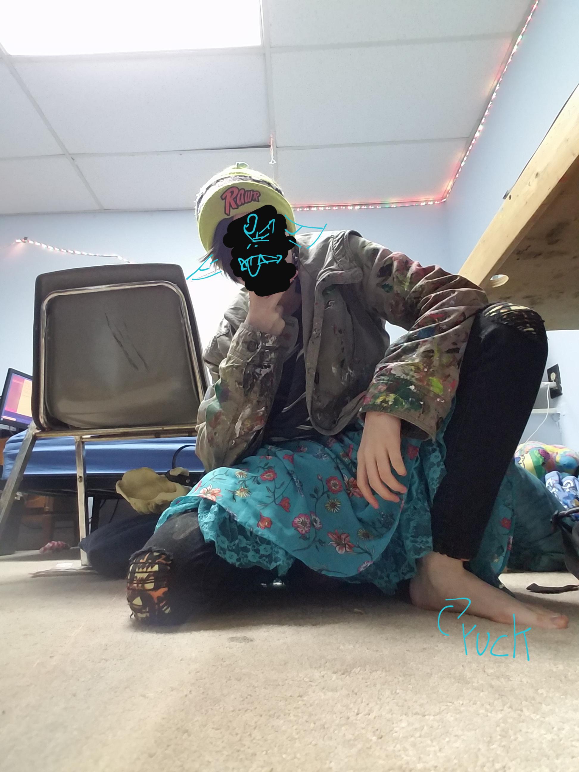 Me? An artist that never understood gender specific clothing? Noooo I'd never | Scrolller