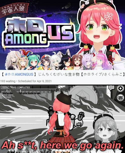 Me: "Oh look, another Among Us collab." Miko: *Flashbacks INTENSIFIED* 🌸 | Scrolller