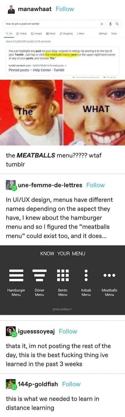meatball menu | Scrolller