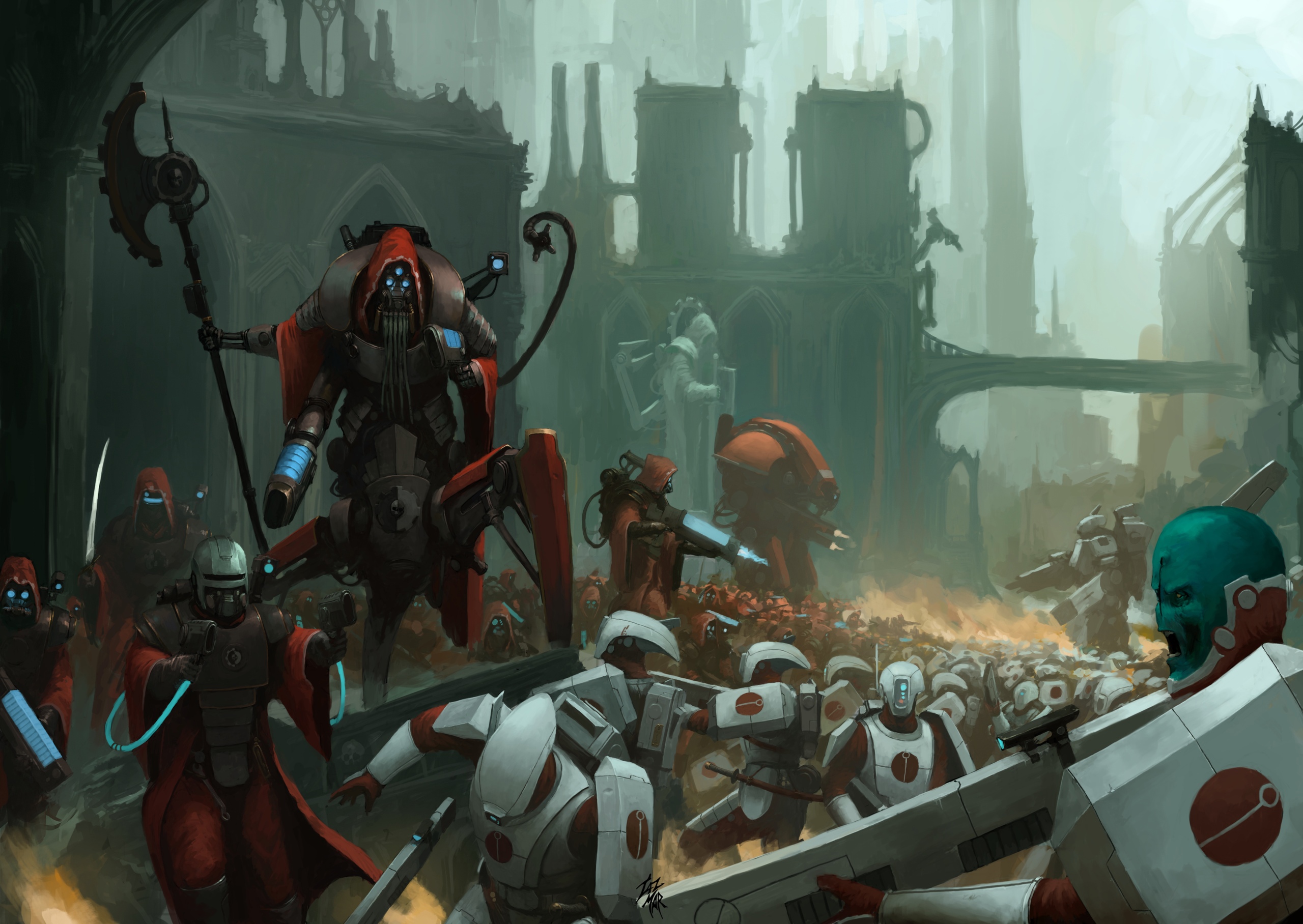 Mechanicus vs Tau by Fat Elf | Scrolller
