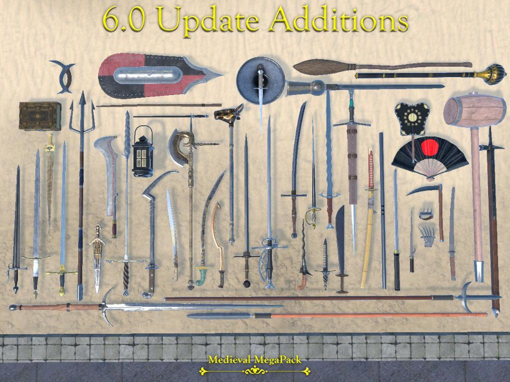 Medieval MegaPack now has over 200 weapons | Scrolller