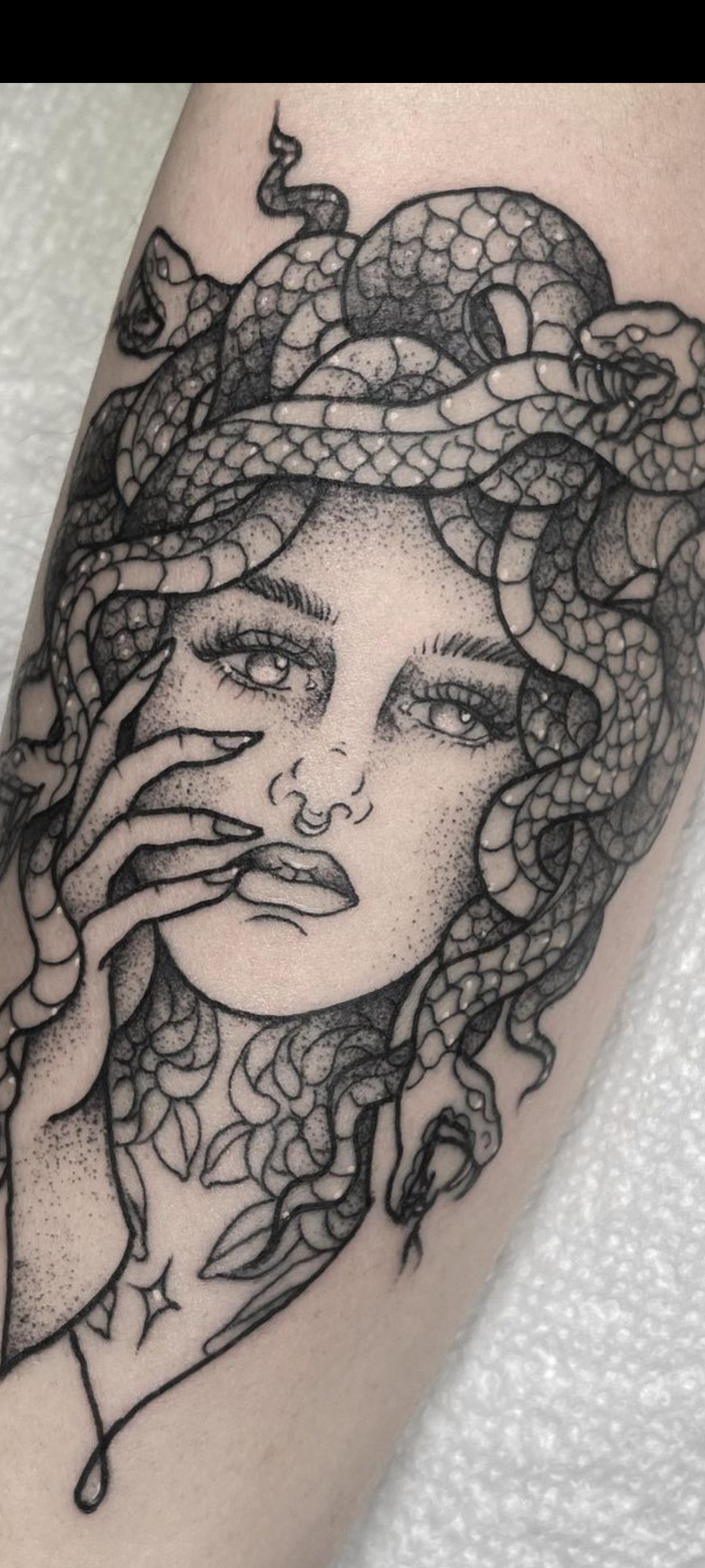 Medusa done by Annie Bone at Lonesome Town in Cincinnati | Scrolller