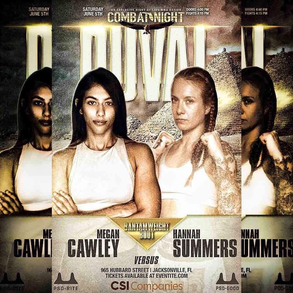 Megan Cawley (0-2 pro, 3-2 amateur) vs. Hannah Summers (0-1 pro, 4-2-1 amateur) on June 5th ...