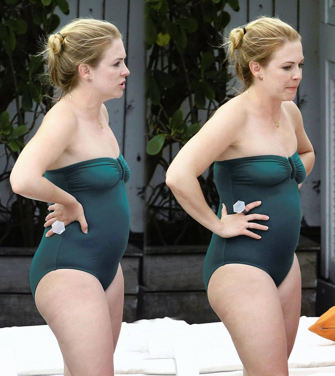 Melissa Joan Hart's Belly in This Bathing Suit