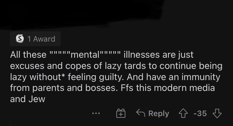 Mental Illness is fake apparently | Scrolller