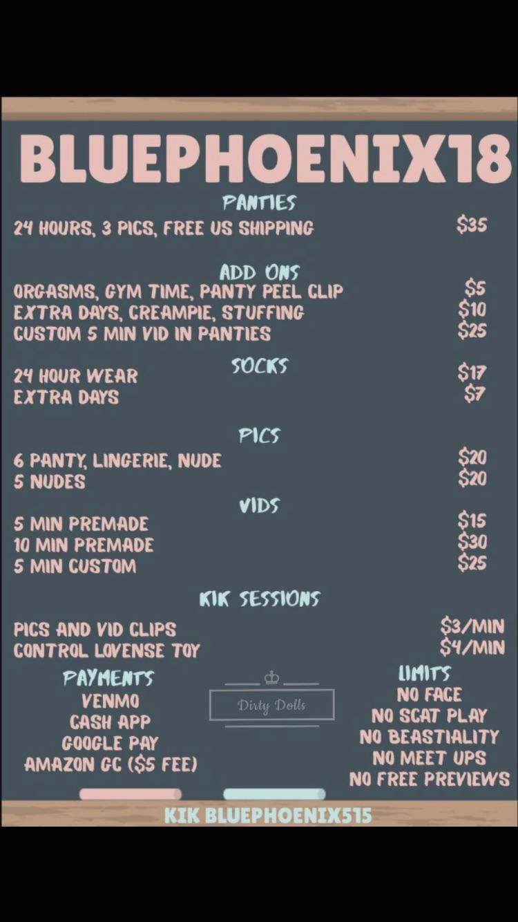 Menu of services! | Scrolller