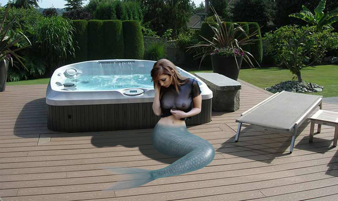 Mermaid at Jacuzzi | Scrolller