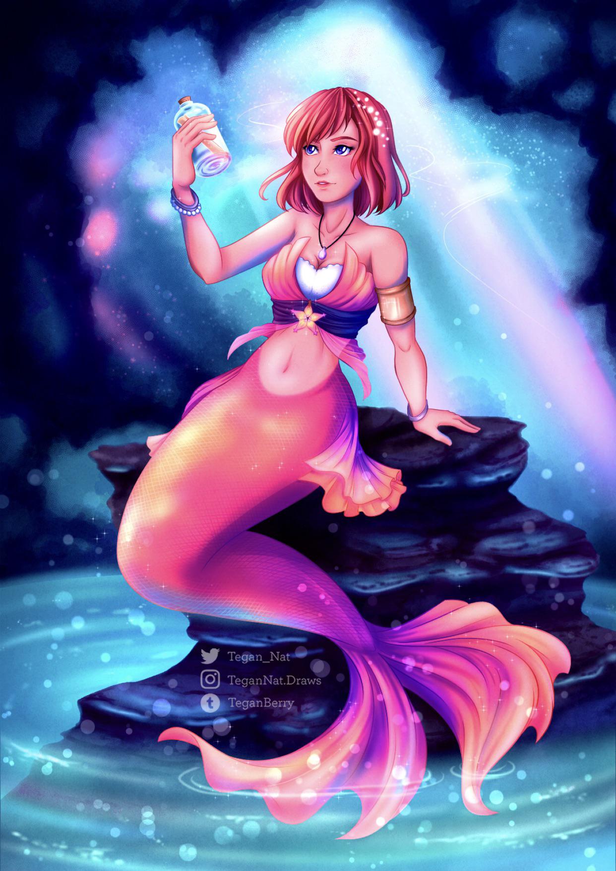 Mermaid Kairi by crimson-firelight | Scrolller