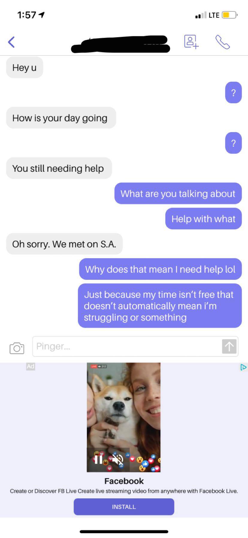 met on S/A months ago, told me I charged too much but randomly texts me again today 🙃 | Scrolller