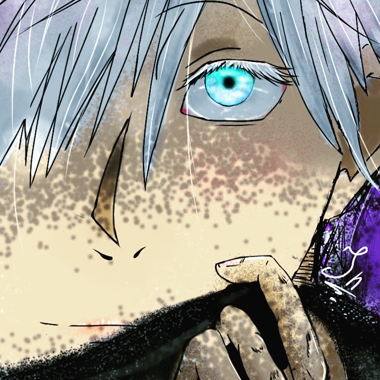 Meu desenho do Gojo Satoru | Scrolller