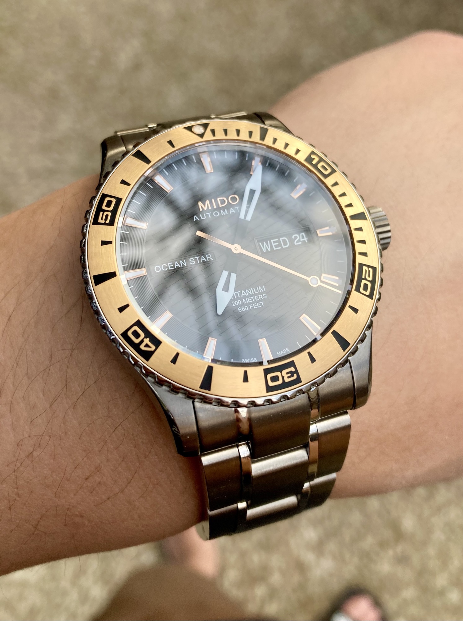 [Mido] Ocean Star Captain IV - Titanium | Scrolller