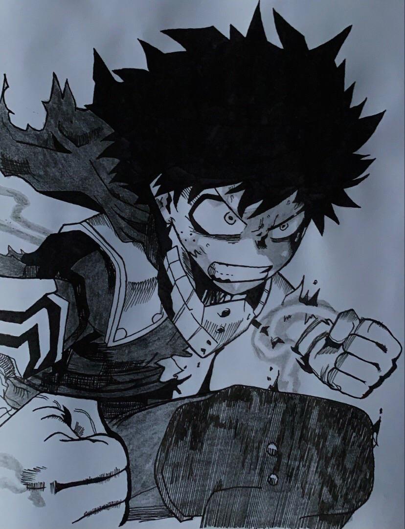 Midoriya drawn by me | Scrolller
