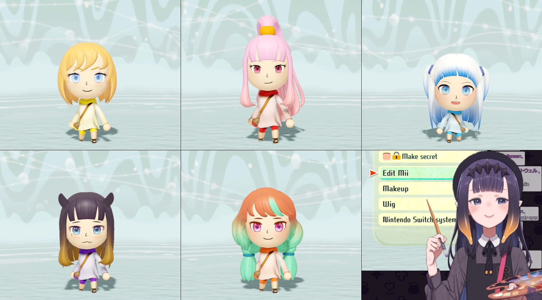 Mii-ni HoloEN by Ina for her Miitopia adventure | Scrolller