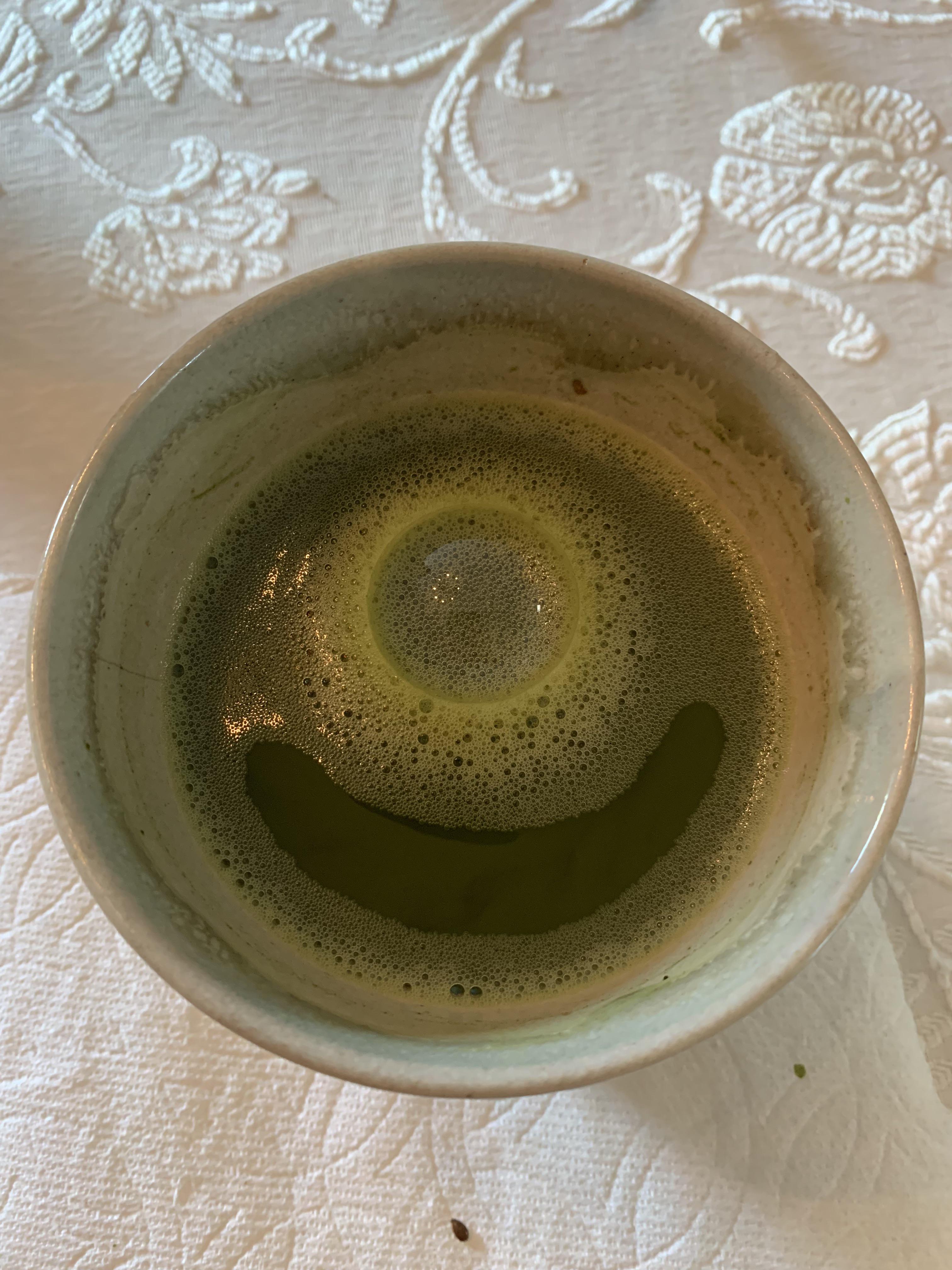 Mike Wazowski in my morning matcha. | Scrolller
