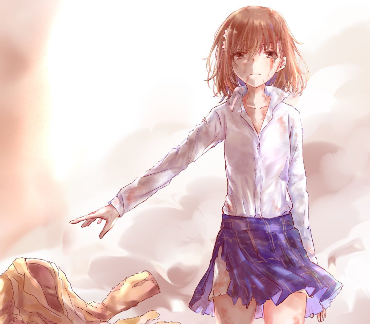 Mikoto throwing off her jacket | Scrolller