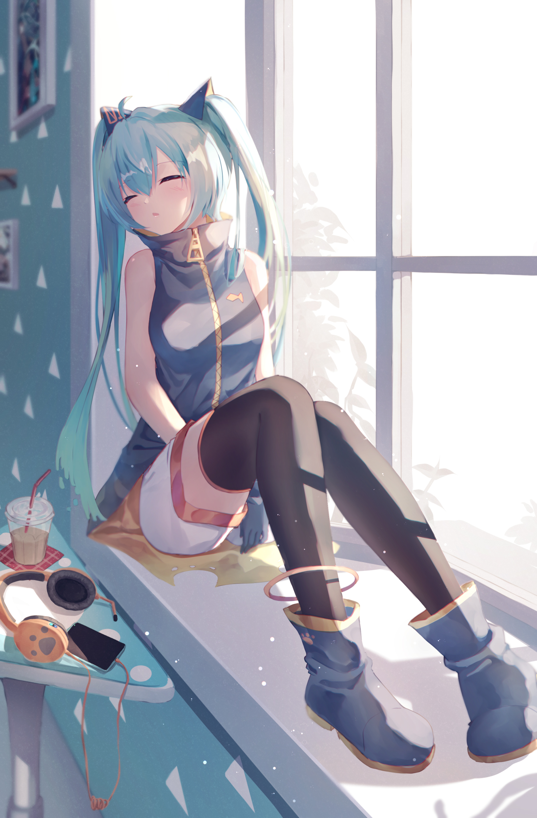 Miku by the window | Scrolller