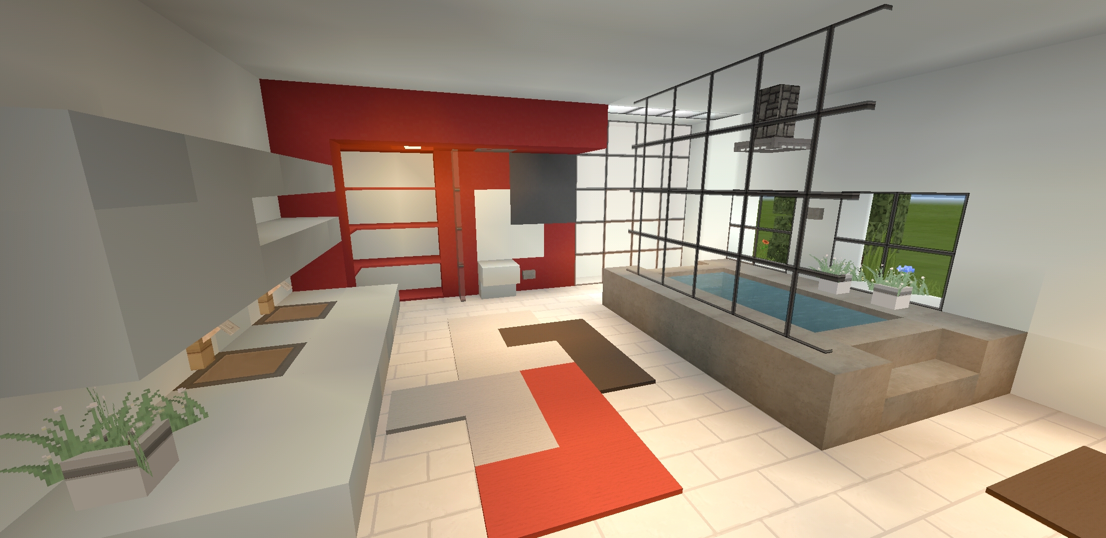 Minecraft Modern Bathroom Tutorial Scrolller