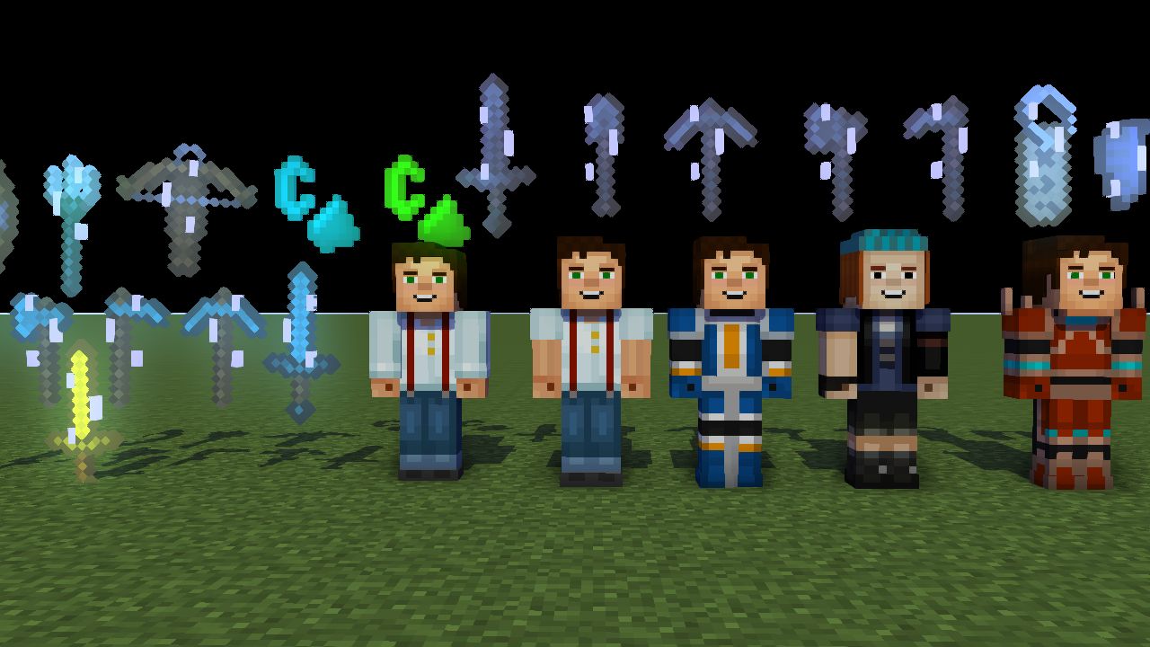 Minecraft story mode rigs items and enchant effect v0.1 make more? | Scrolller
