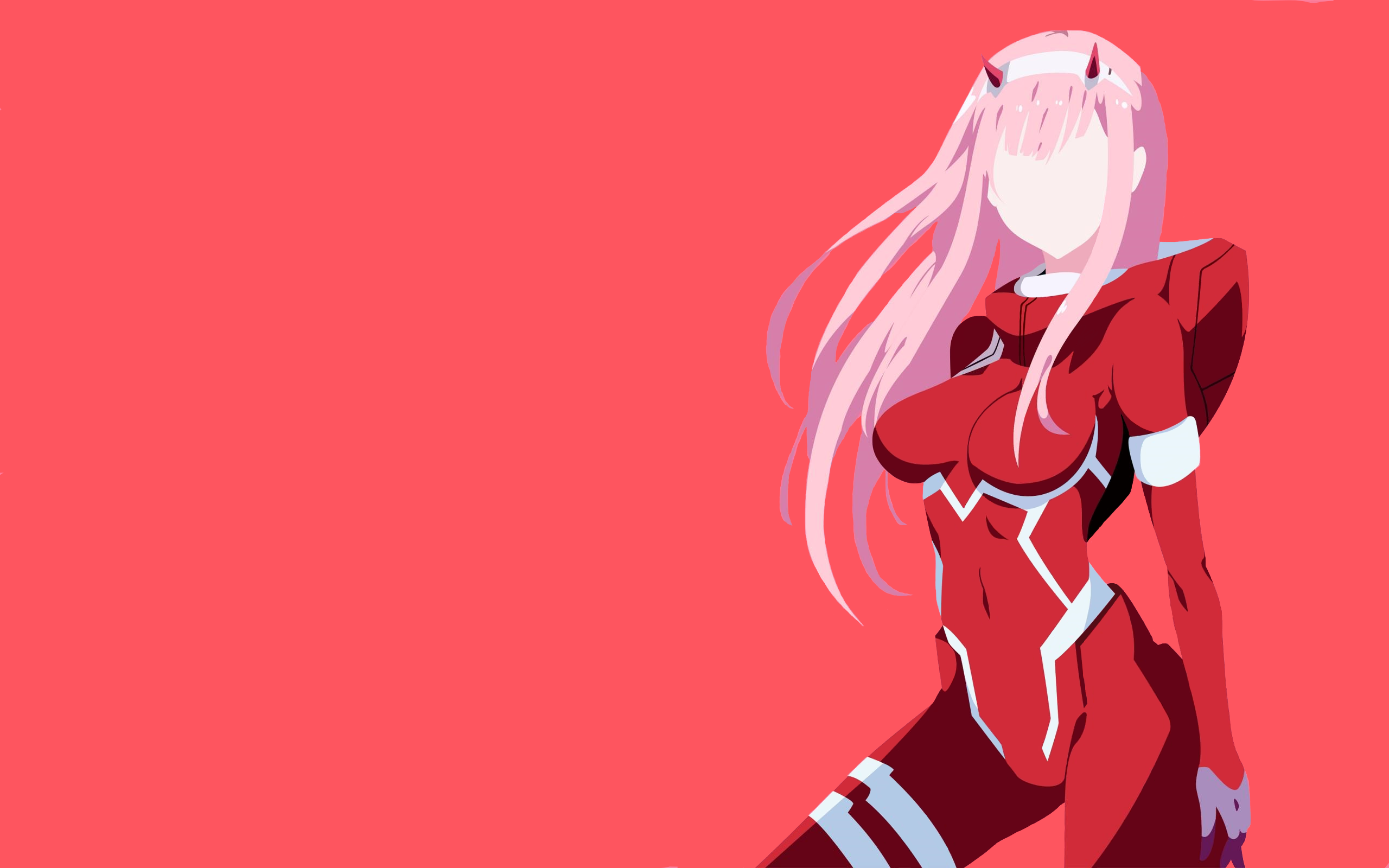 Minimalistic Drawing of Zero Two | Scrolller