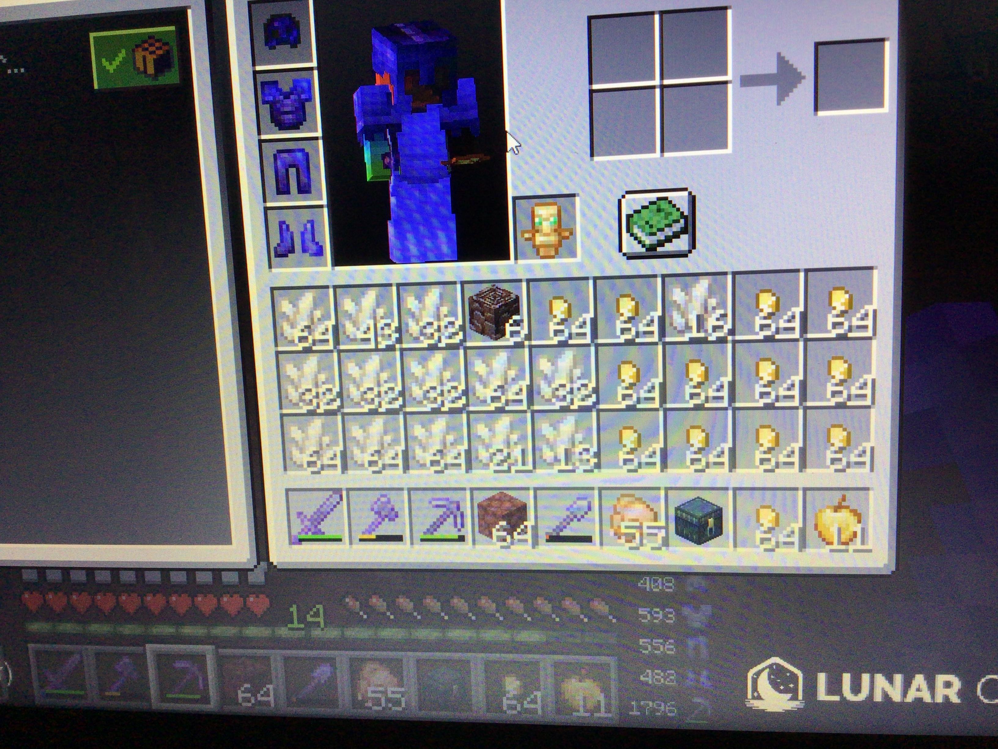 Mining session in the nether (I was pretty stack) | Scrolller