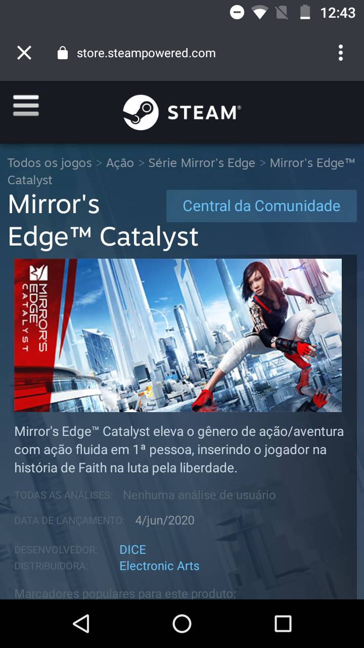 Mirror's Edge catalyst is on steam now | Scrolller