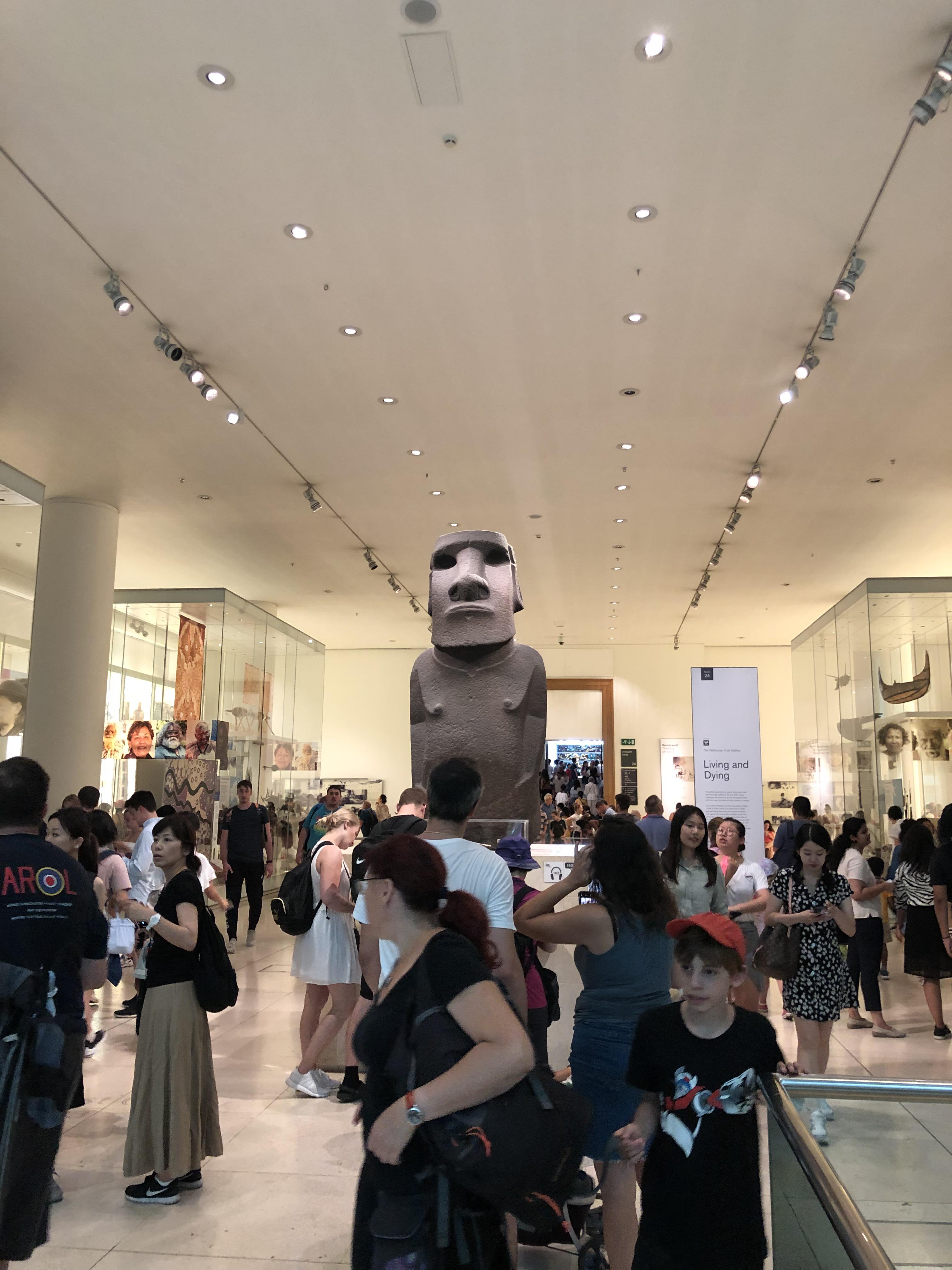 Moai standing tall in British Museum 🗿 | Scrolller