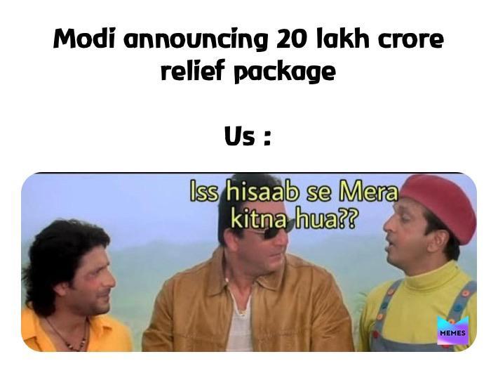 Modi announcing relief package | Scrolller