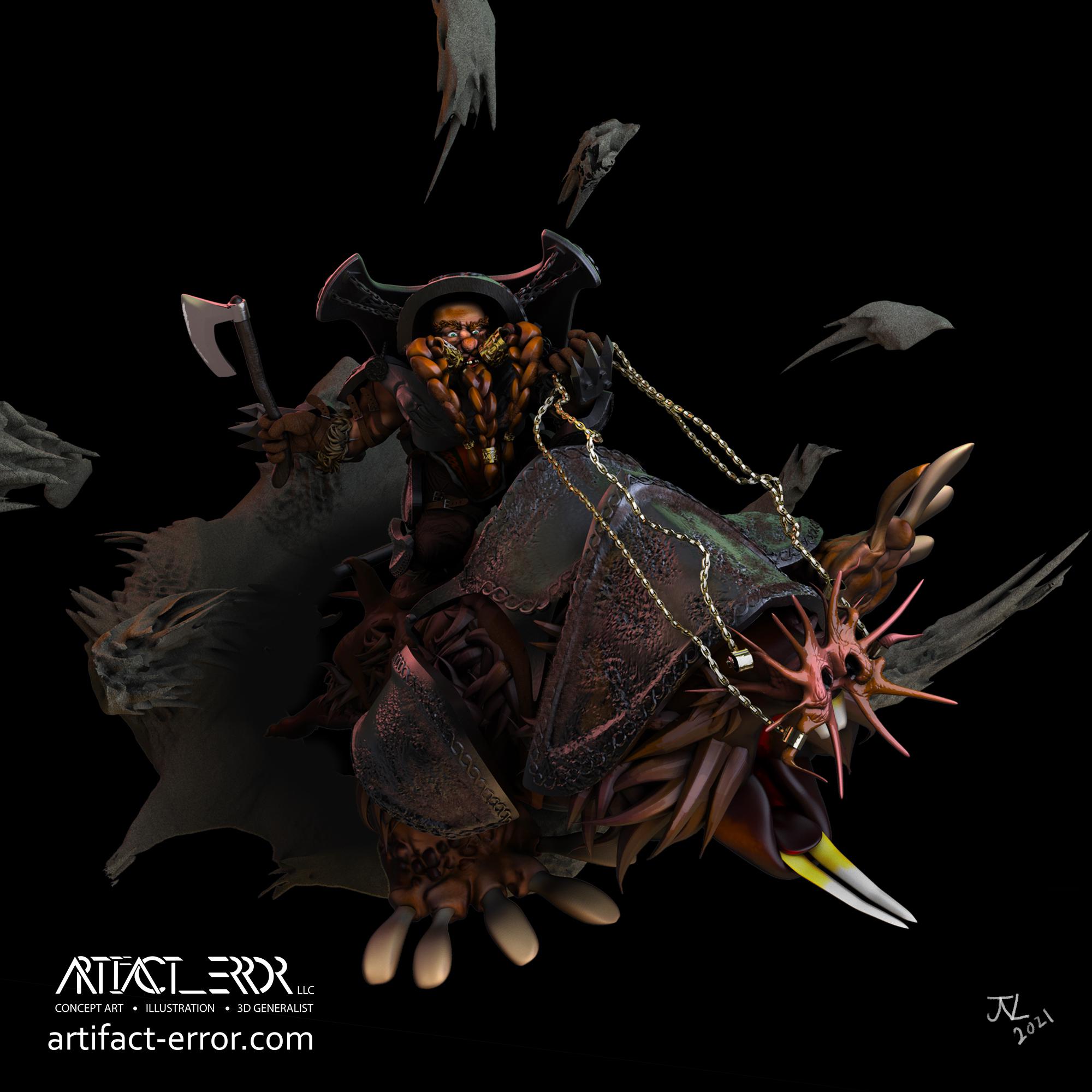 Mole Rider Dwarf [OC][Art] | Scrolller